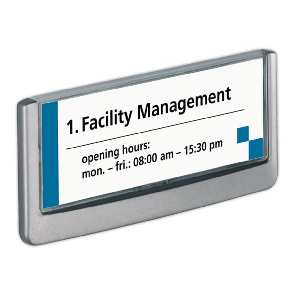 Plaque de porte Click Sign - 15 x 5 cm - DURABLE