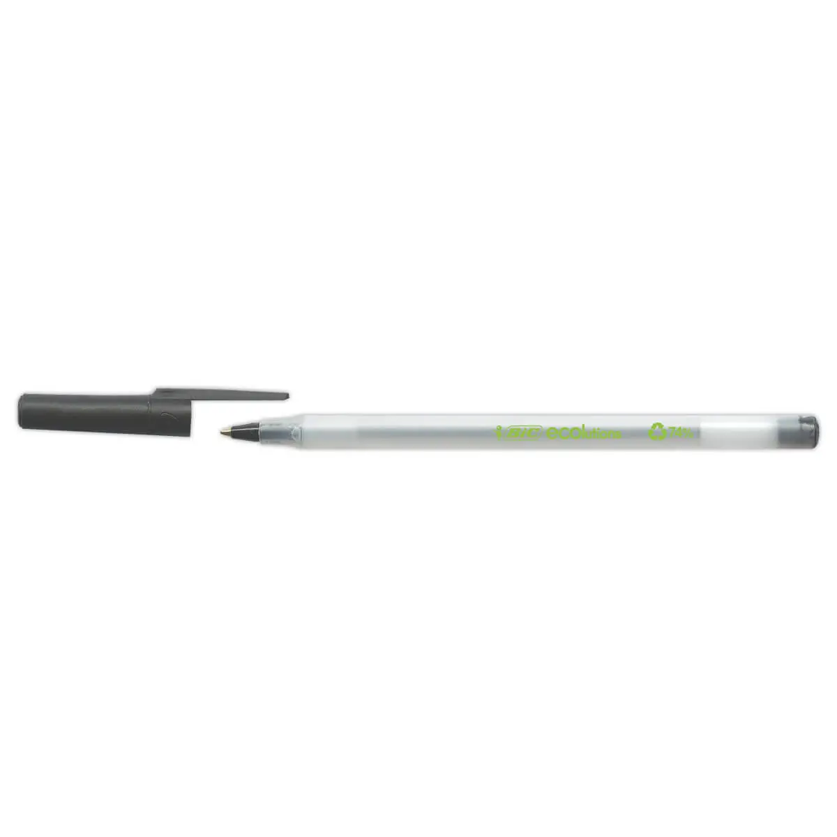Stylo bille avec capuchon BIC Round Stic Ecolutions noir