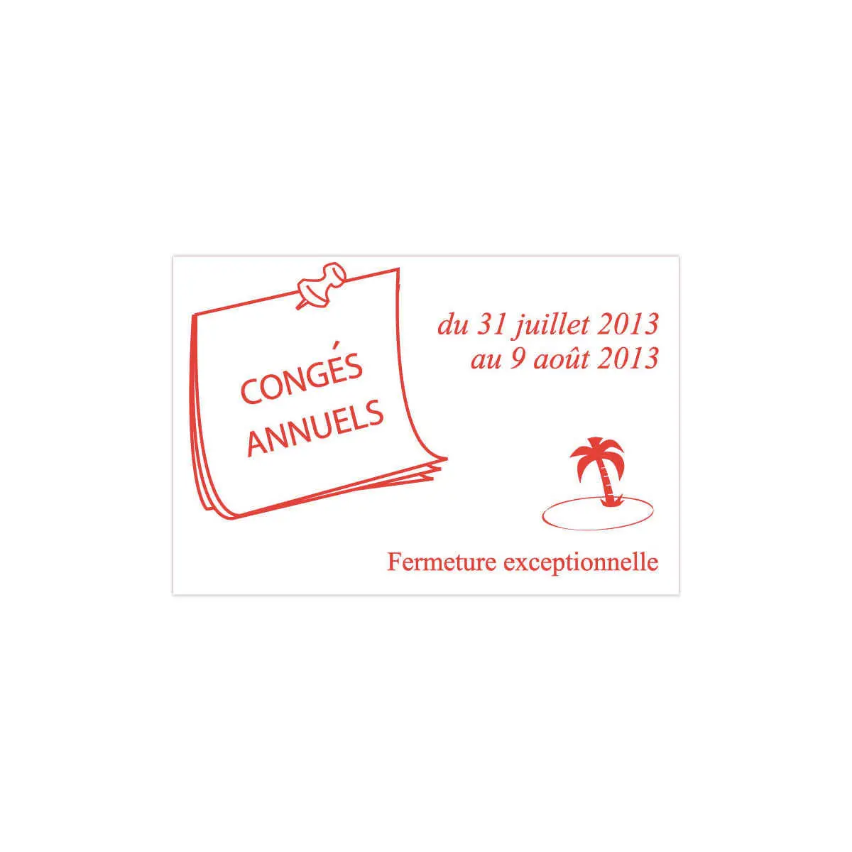 Timbre person.Printy 4927-Boîtier rouge-Encre rouge-60X40mm-10 lig.max