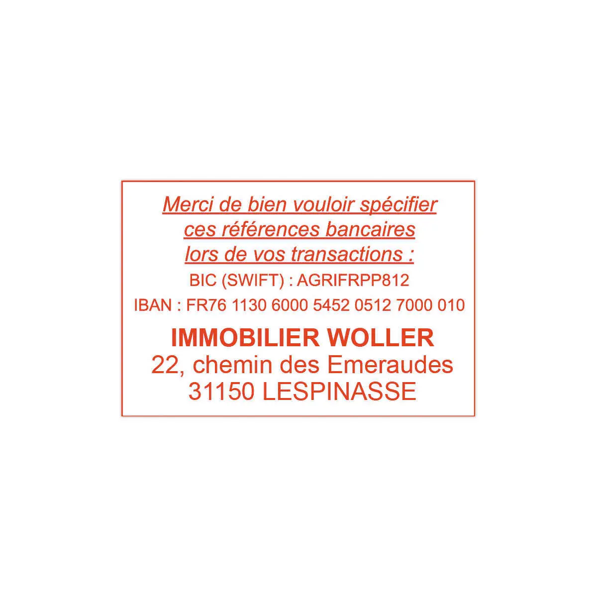 Timbre person.Printy 4927-Boîtier rouge-Encre rouge-60X40mm-10 lig.max